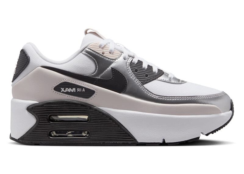 Nike Air Max 90 Lv8 Sneakers - White/Soft Pearl/Platinum Nike Air Max 90 Lv8 Sneakers - White/Soft Pearl/Platinum